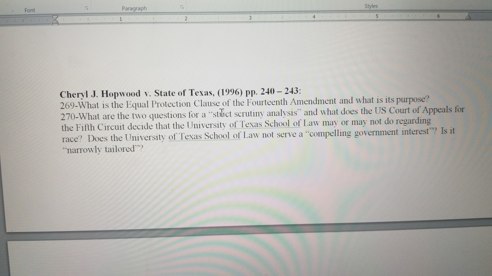 what is the Equal protection Clause of the fourteenth | Chegg.com