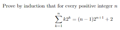 Solved Prove by induction that for every positive integer n | Chegg.com
