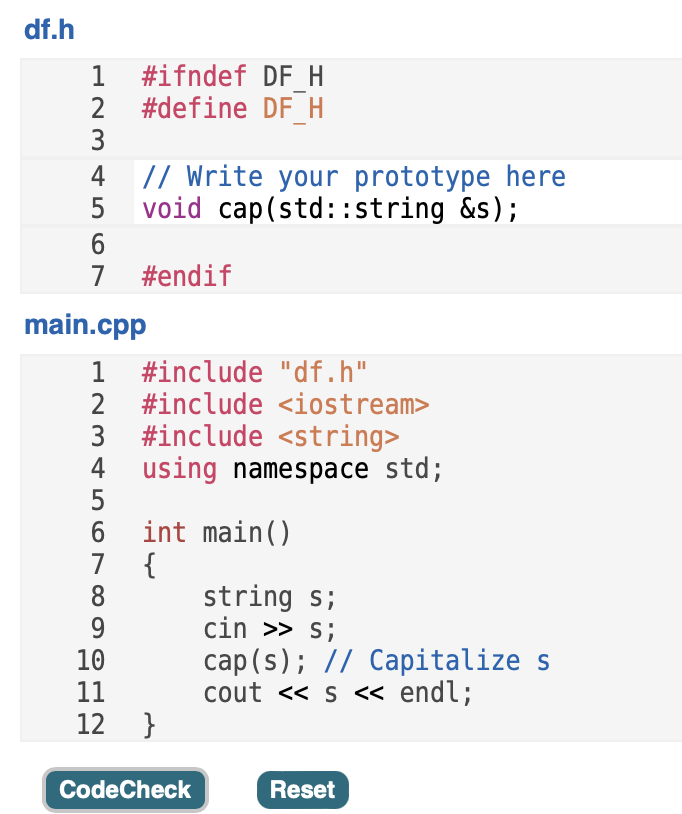 Solved df.h main.cpp df.h \( \begin{array}{l} 1 \text { | Chegg.com