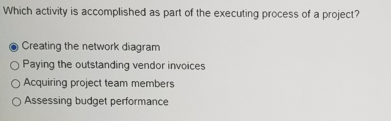 Solved Which activity is accomplished as part of the | Chegg.com