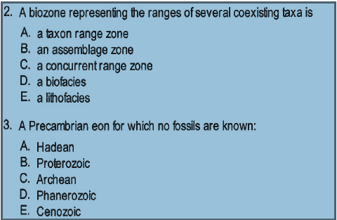 Solved 2. A biozone representing the ranges of several | Chegg.com