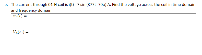 Solved The current through 01−H coil is | Chegg.com