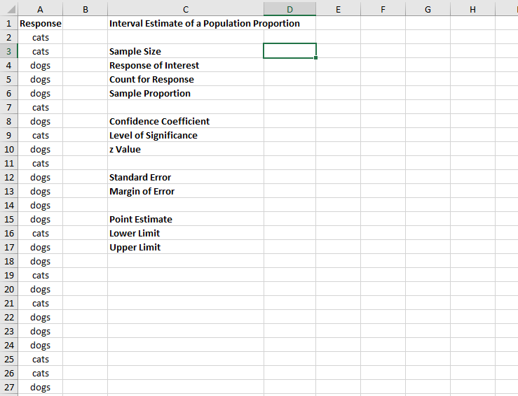 Solved 8. Using Excel - Constructing an interval estimate | Chegg.com