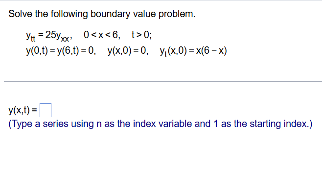 Solved Solve the following boundary value | Chegg.com