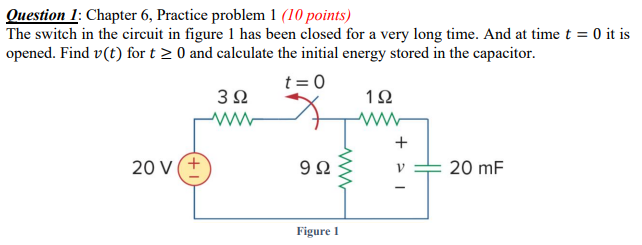 Solved Ouestion 1: Chapter 6, ﻿Practice problem 1 (10 | Chegg.com