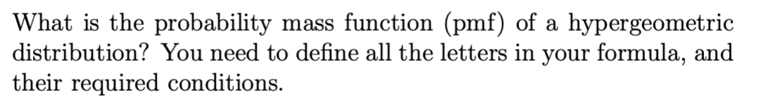 Solved What is the probability mass function (pmf) of a | Chegg.com