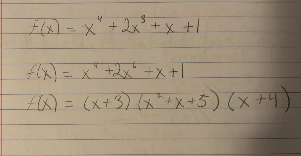 Solved 2 2) What is the degree of the polynomial? - In the | Chegg.com