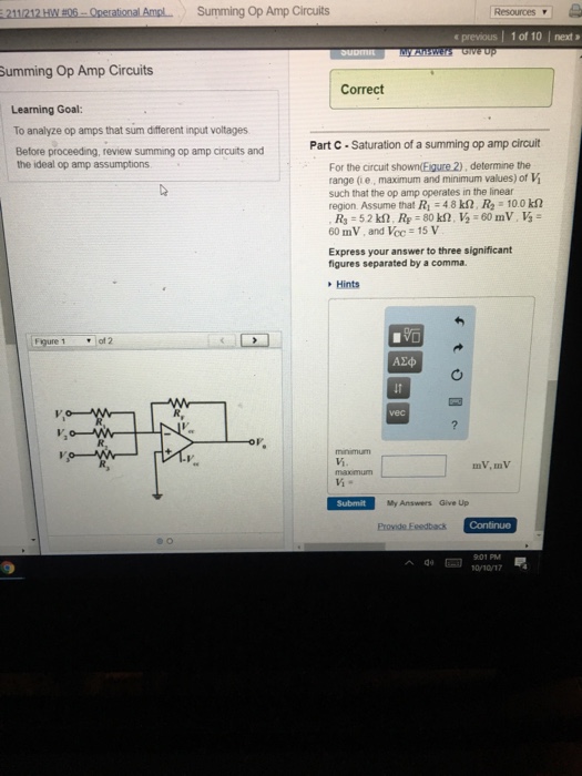 Solved 11212 HW 06-Operational Ampl Summing Op Amp Circuits | Chegg.com
