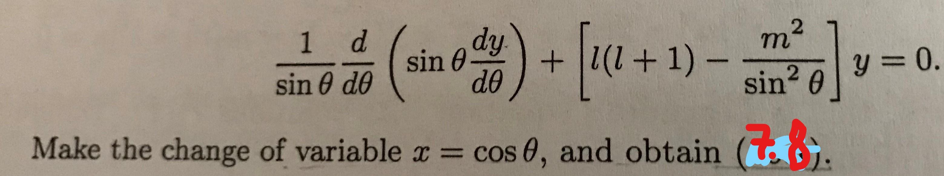 Solved The equation for the associated Legendre functions | Chegg.com Solved The equation for the associated Legendre functions | Chegg.com