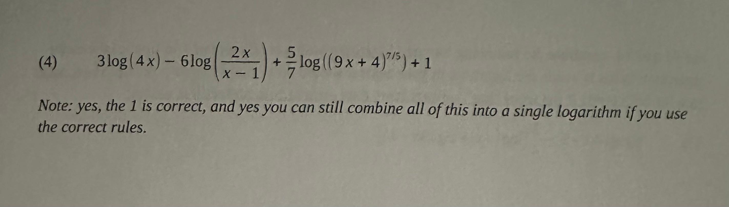 Solved For #3 and #4, combine the following into one | Chegg.com