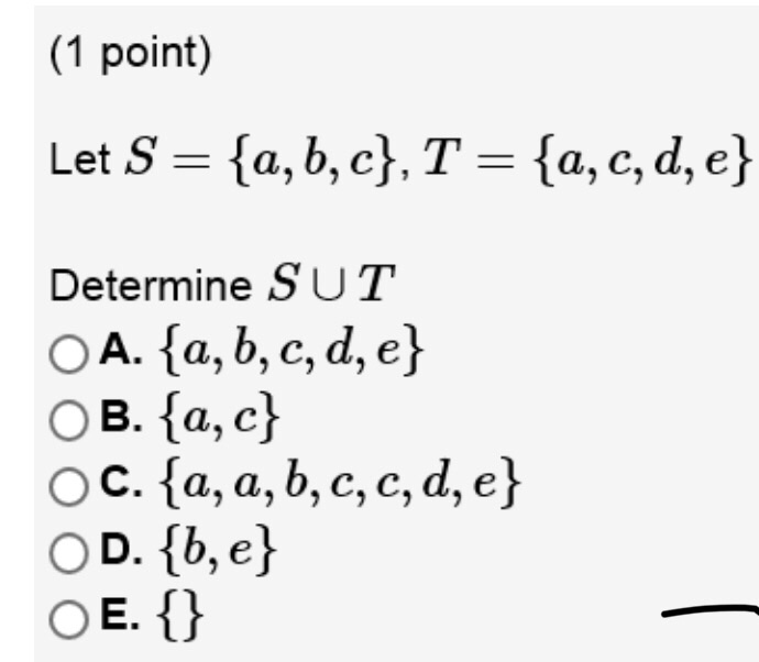 Solved 1 point) Enter T or F depending on whether the | Chegg.com