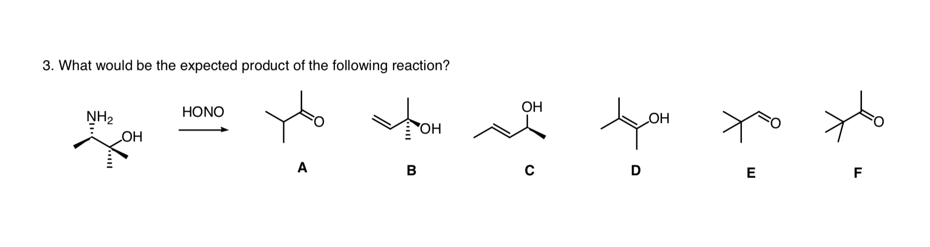 Solved mCPBA NMe2 heat А с E F 2. What would be the | Chegg.com