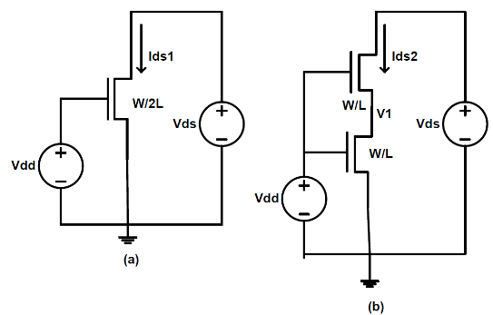 Solved Show that the current through two transistors in | Chegg.com