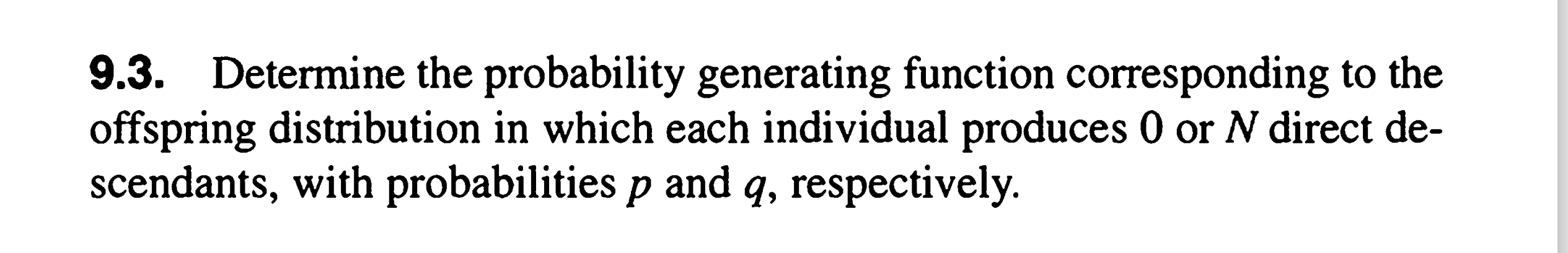 Solved 9.3. Determine the probability generating function | Chegg.com