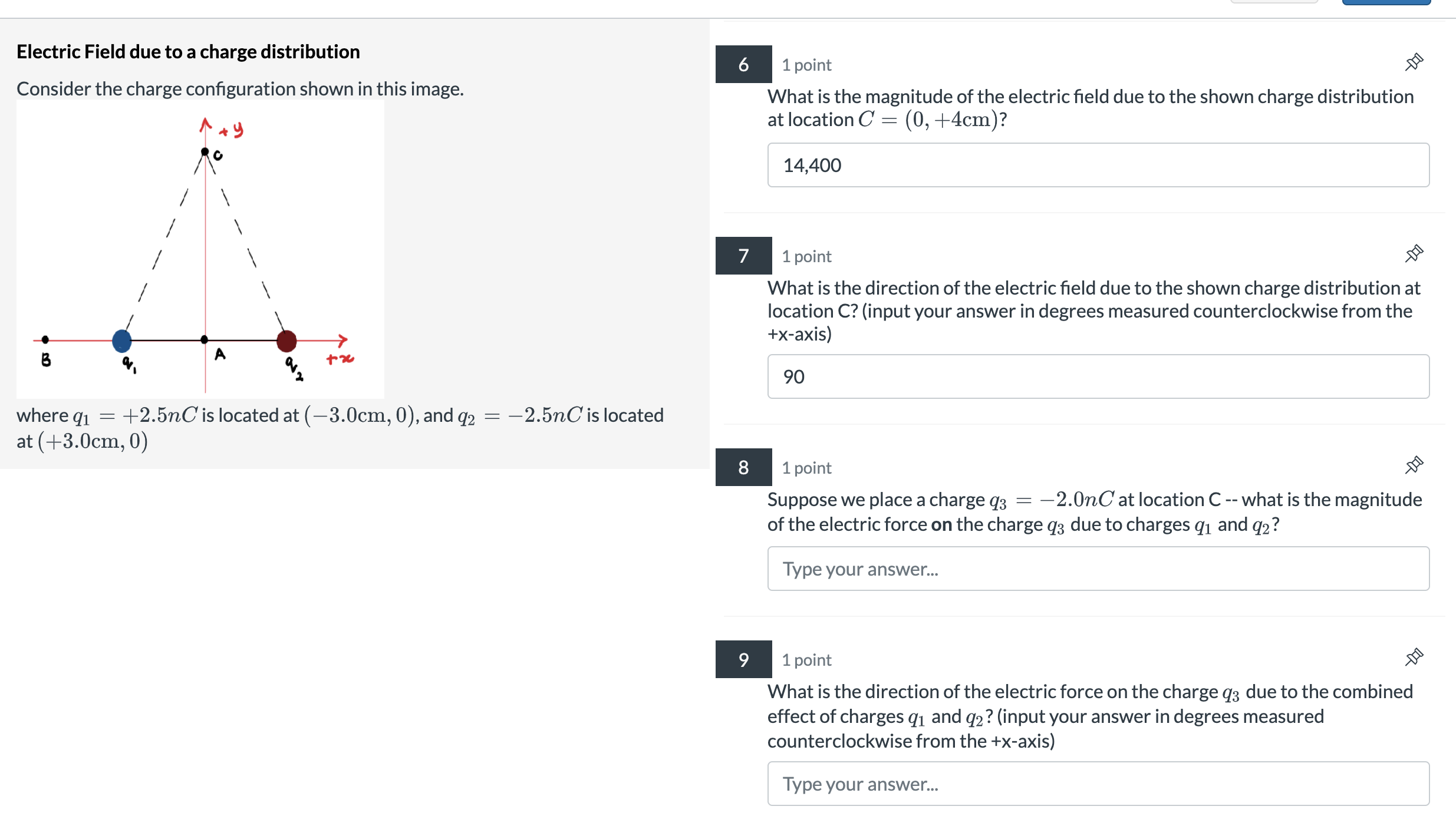 Solved Electric Field due to a charge distribution Consider | Chegg.com