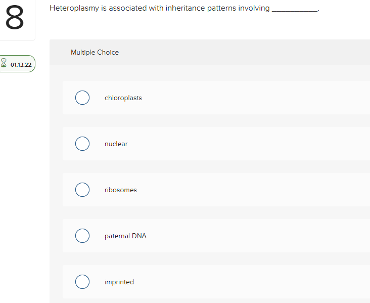 Solved Heteroplasmy is associated with inheritance patterns | Chegg.com