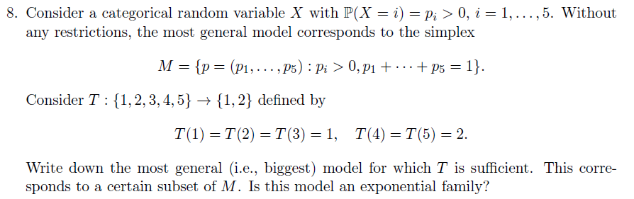 Solved Consider a categorical random variable X with | Chegg.com