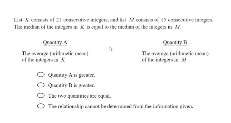 Solved List K ﻿consists of 21 ﻿consecutive integers, and | Chegg.com