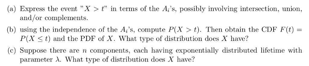 Solved 9. A system consists of five identical components | Chegg.com