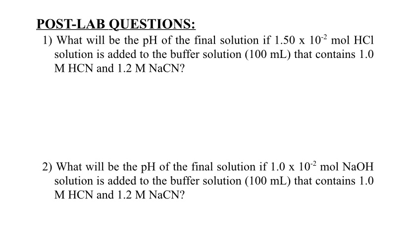 Solved 1) What chemical can I add in NH4Cl solution to | Chegg.com