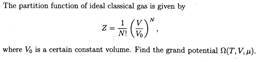 Solved Consider the Grand Canonical background and formulas. | Chegg.com