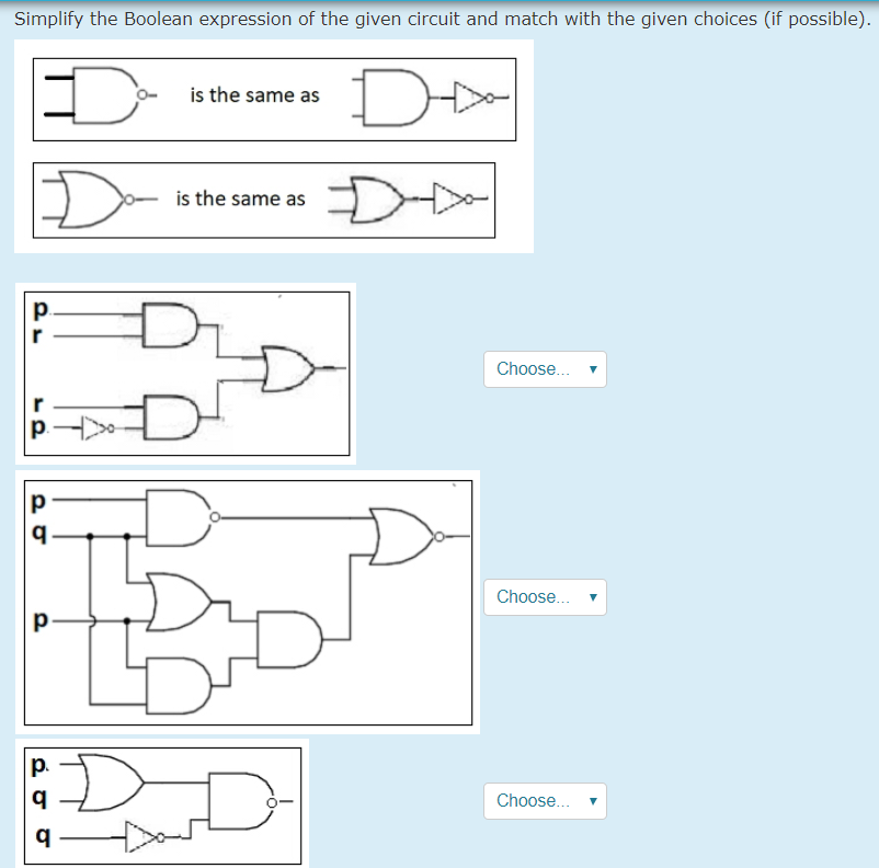 Solved Simplify the Boolean expression of the given circuit | Chegg.com