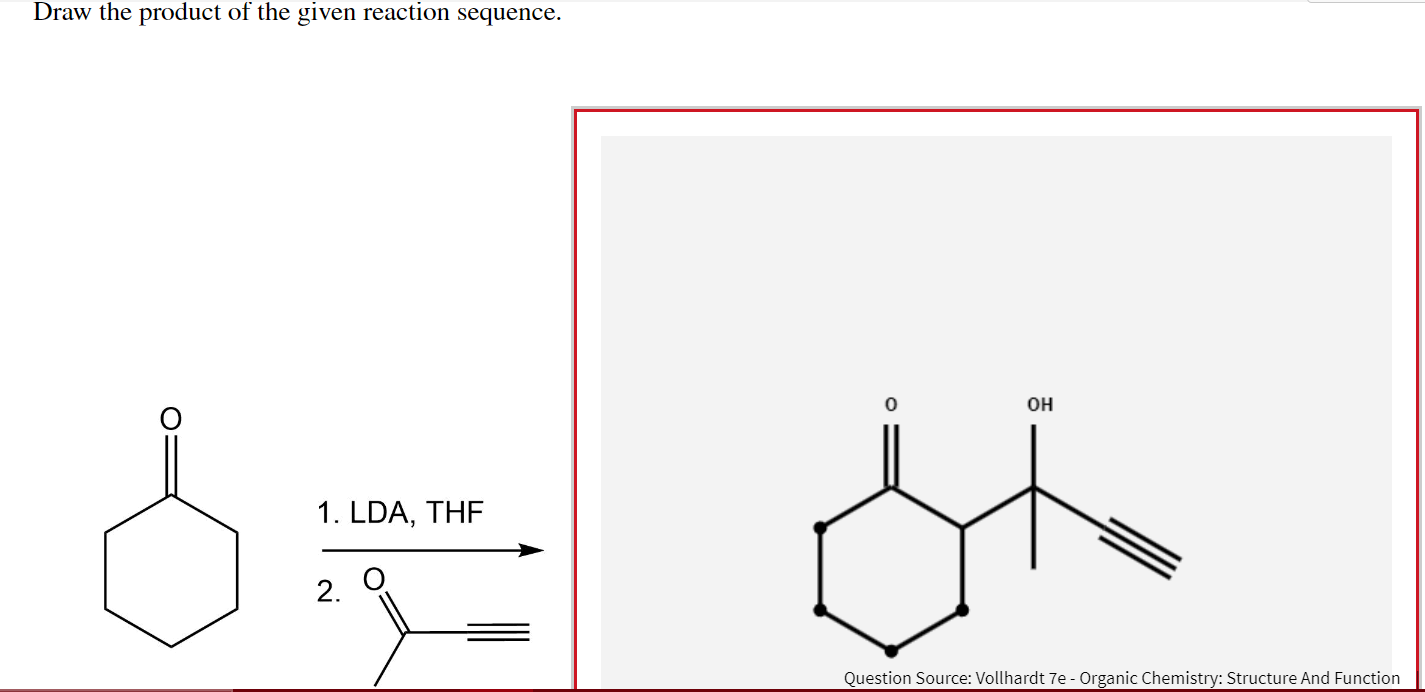 Draw the product of the given reaction sequence. 1. | Chegg.com