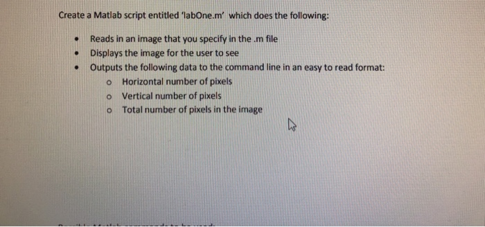 Solved Create a Matlab script entitled 'labOne.m which does | Chegg.com