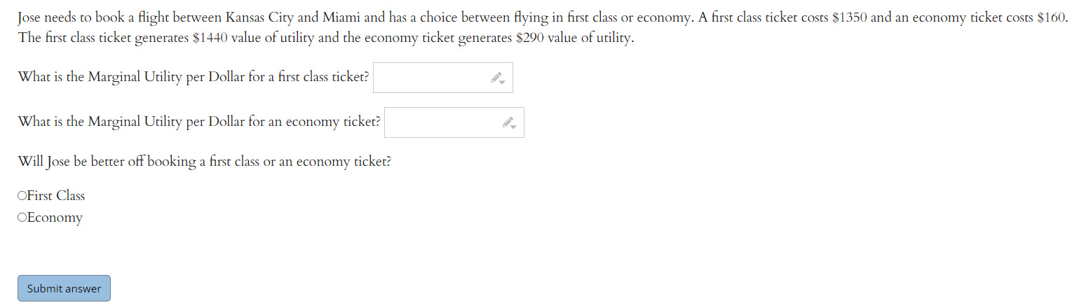 Solved Jose needs to book a flight between Kansas City and | Chegg.com