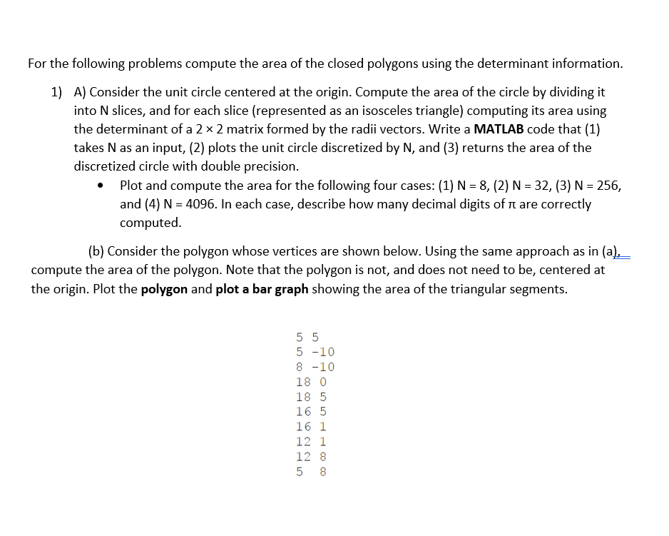 For the following problems compute the area of the | Chegg.com