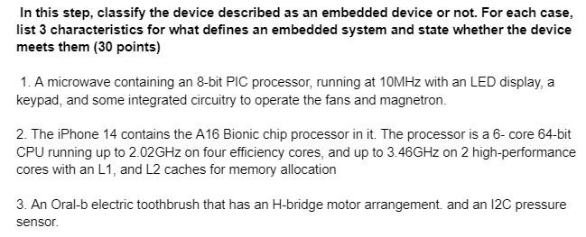 Solved In this step, classify the device described as an | Chegg.com
