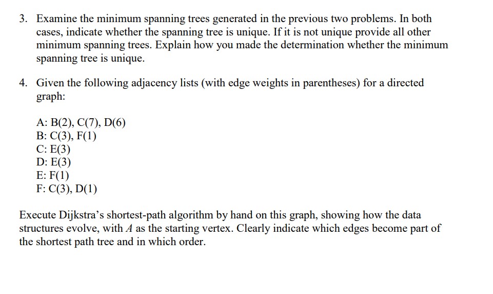 Solved 1. Execute Prim's minimum spanning tree algorithm by | Chegg.com Solved 1. Execute Prim's minimum spanning tree algorithm by | Chegg.com