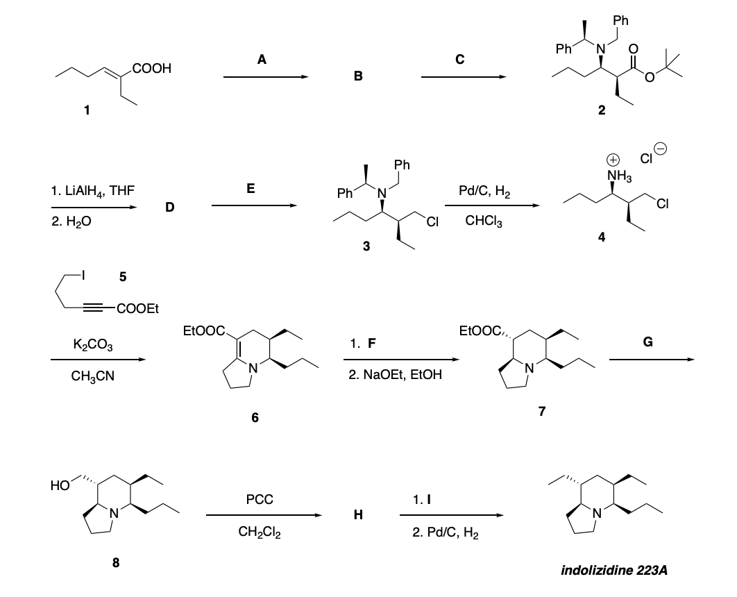 Solved The scheme below outlines the synthesis of the | Chegg.com