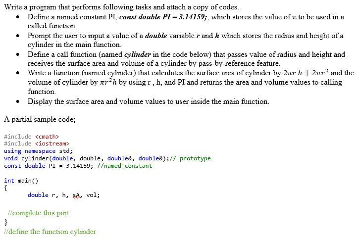 Solved Write a program that performs following tasks and | Chegg.com