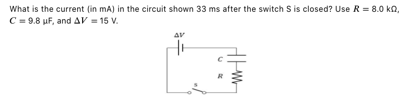 Solved What is the current (in mA) in the circuit shown 33 | Chegg.com