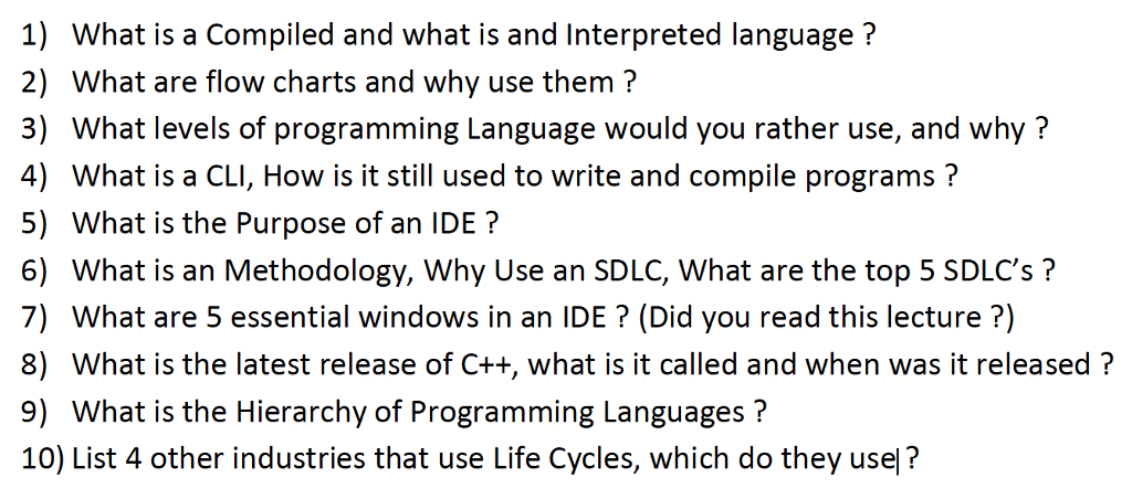 Solved 1) What is a Compiled and what is and Interpreted | Chegg.com