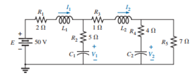 Solved Find currents I1 and I2 and voltages V1 and V2 for | Chegg.com