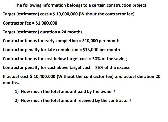 Solved The following information belongs to a certain | Chegg.com