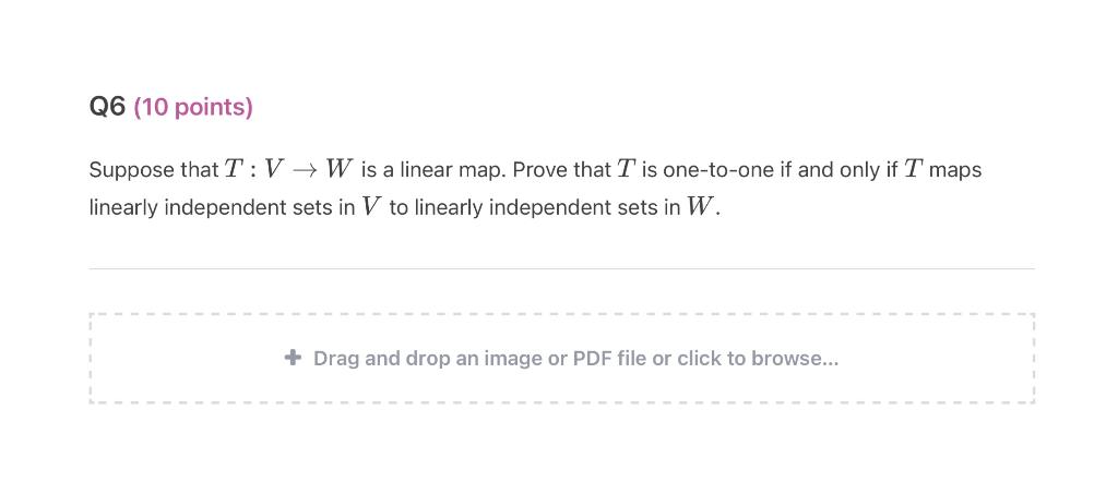 Solved Suppose that T:V→W is a linear map. Prove that T is | Chegg.com