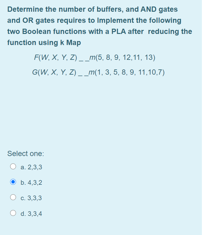 Solved Determine The Number Of Buffers And And Gates And Or