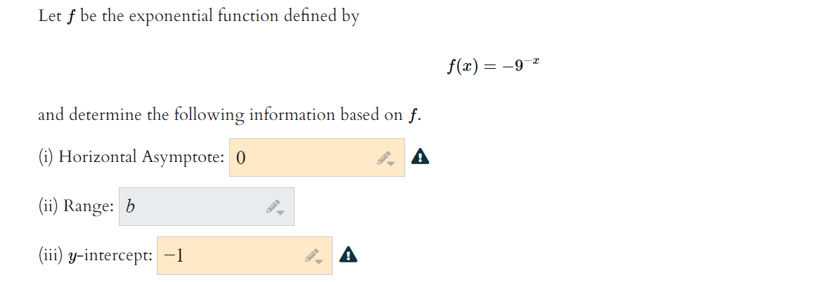 Solved Let f be the exponential function defined by | Chegg.com