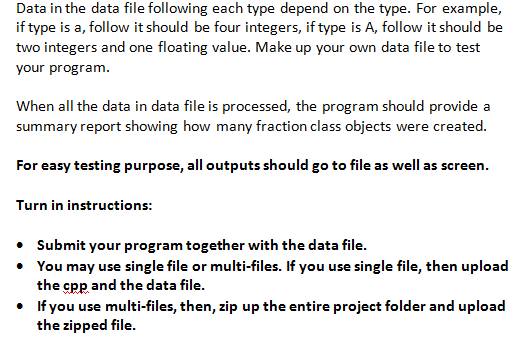 Solved Define a fraction class as depicted in the UML | Chegg.com