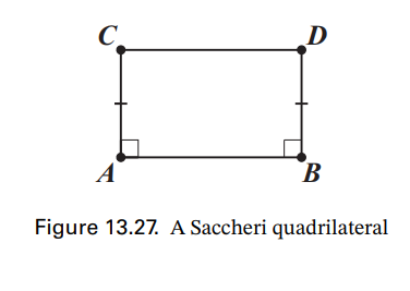 Solved This is hyperbolic geometry, specifically Saccheri | Chegg.com