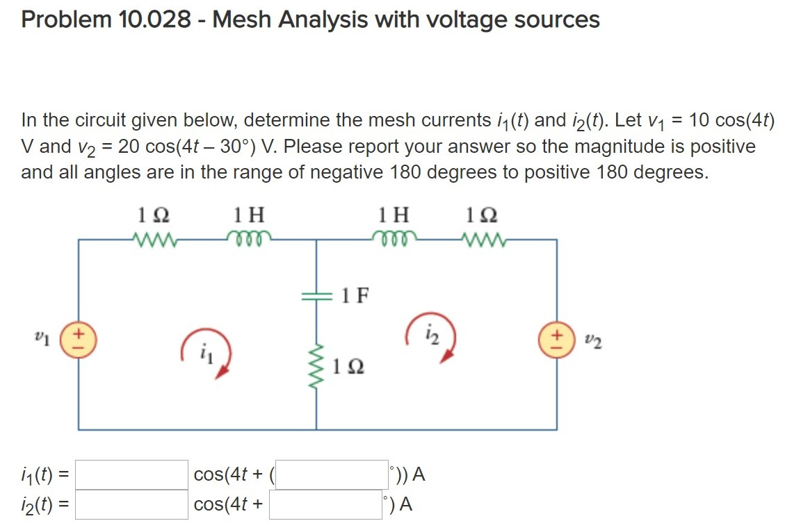 Solved For The Circuit Shown Use Mesh Current Analysi - vrogue.co Solved For The Circuit Shown Use Mesh Current Analysi - vrogue.co
