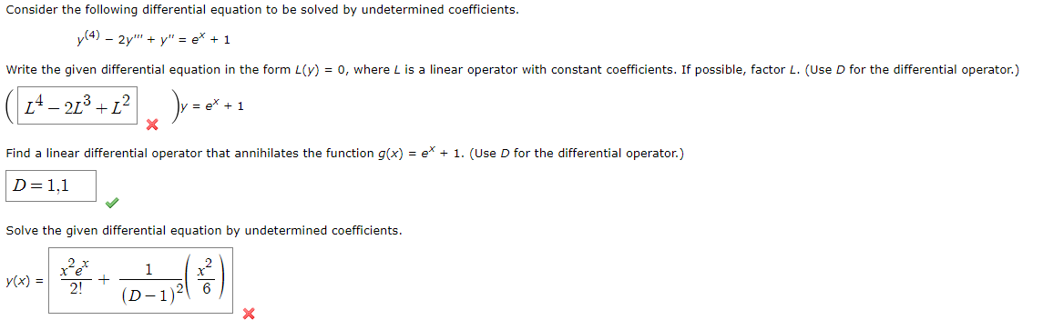 Solved Consider the following differential equation to be | Chegg.com