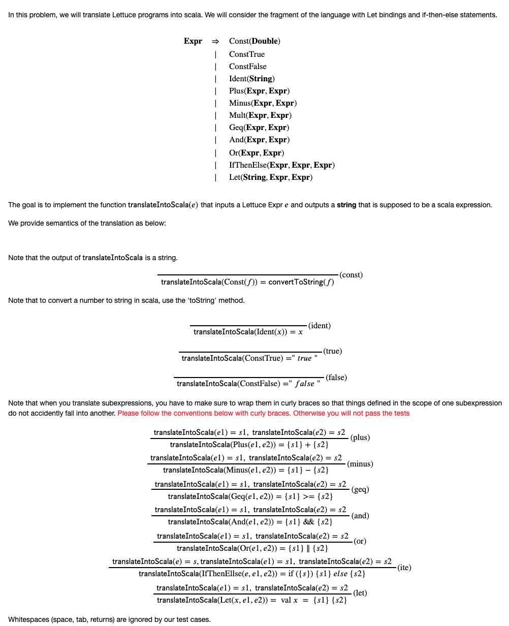 Solved sealed trait Expr case class Const(f: Double) extends | Chegg.com