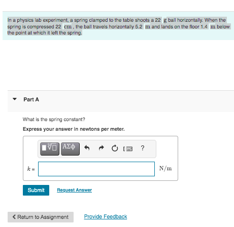 Solved In a physics lab experiment, a spring clamped to the | Chegg.com