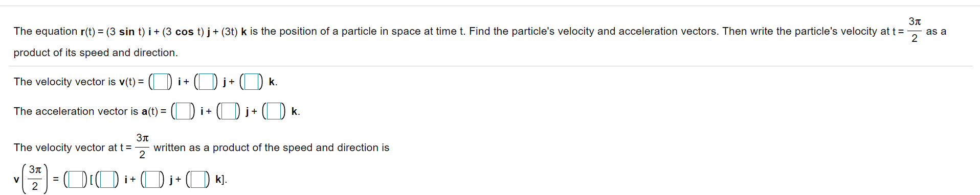 Solved 31 as a 2 The equation r(t) = (3 sin t)i + (3 cos t)j | Chegg.com