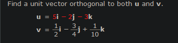 Solved Find a unit vector orthogonal to both u ﻿and | Chegg.com