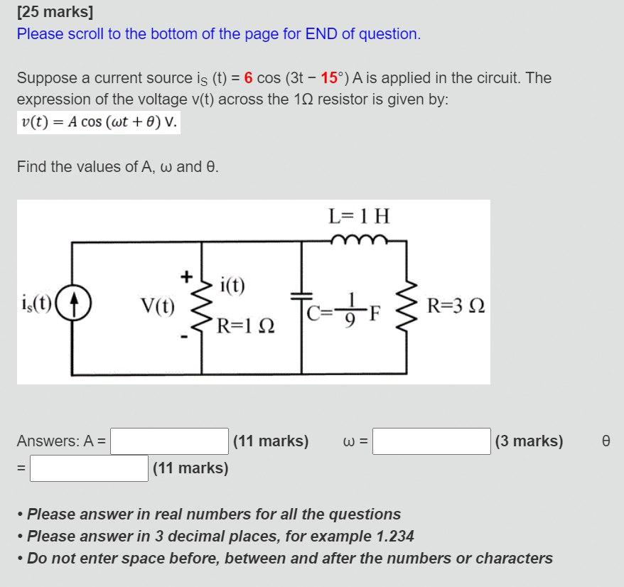 Solved [25 marks] Please scroll to the bottom of the page | Chegg.com